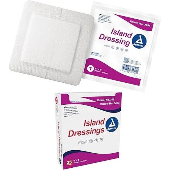 Dynarex | Other | New Dynarex Island Dressings Sterile Adhesive Border ...